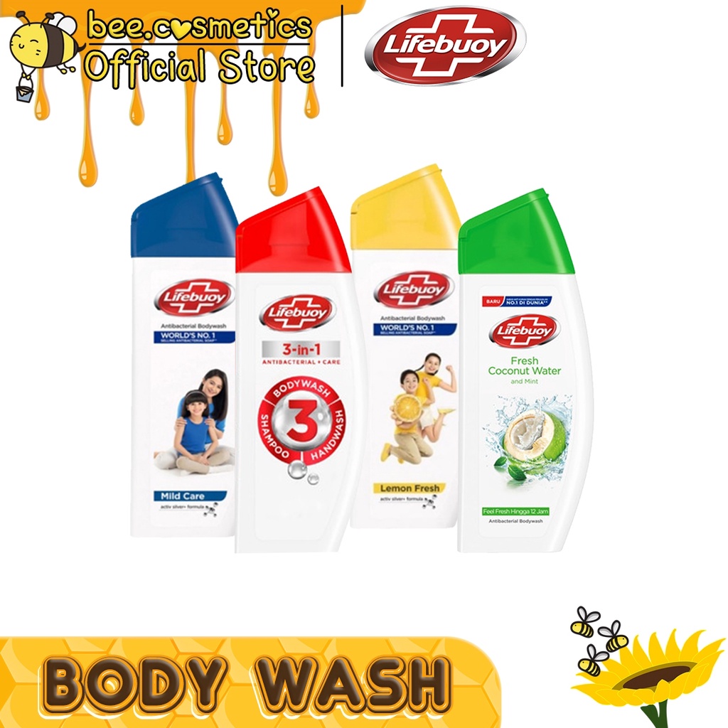 Jual LIFEBUOY BODY WASH / SABUN MANDI 300ML SERIES ( 3IN1 ANTIBACTERIAL ...