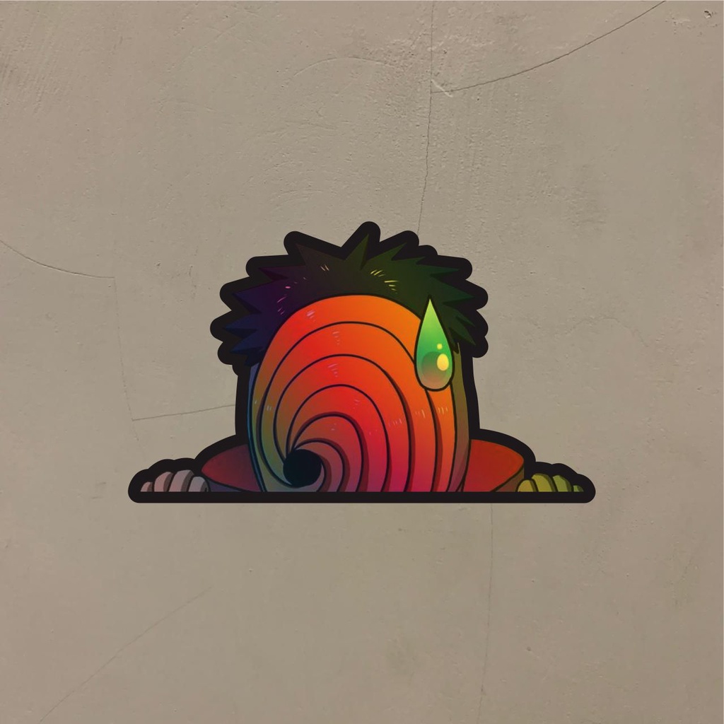 Jual Stiker Anime Hologram Anime Obito Tobi Naruto Stiker Case Hp dan ...