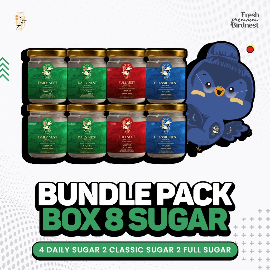 Jual NYONYA WALET - Minuman Sarang Walet - Bird Nest Drink - Bundle Pack - Box 8 (100ml ...