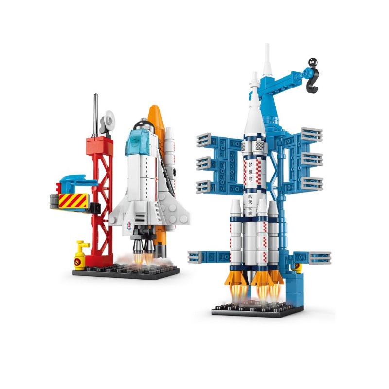 Jual Mainan Anak SPACE SHUTTLE Balok Susun Luar Angkasa Balok Roket ...