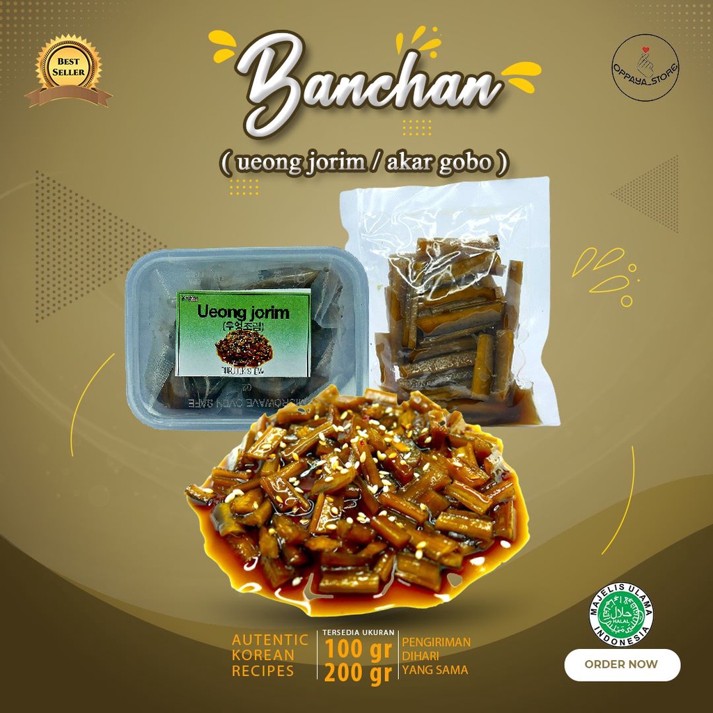 Jual Ueong Jorim / 우엉조림 / Burdock Stew / Akar Gobo 80 Gr | Shopee Indonesia