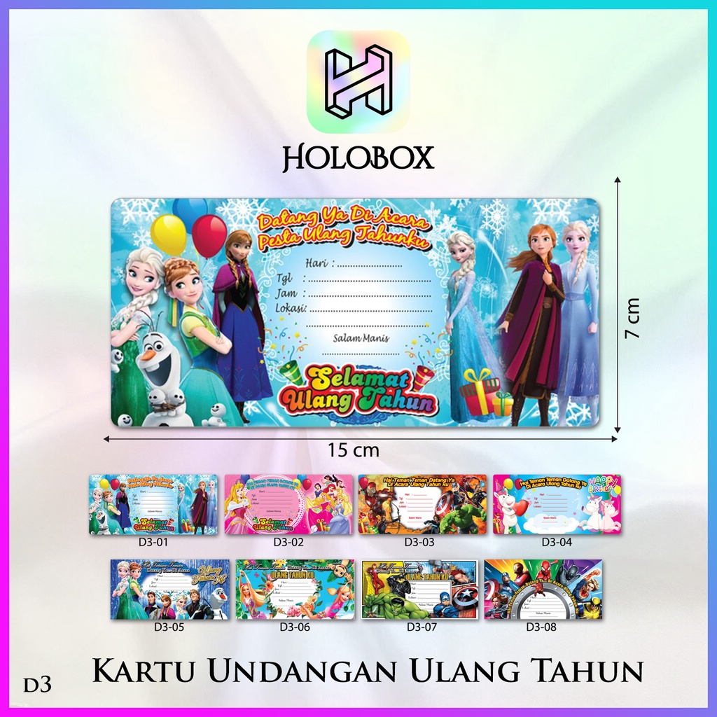 Jual Kartu Undangan | Kartu Undangan Murah |Ulang Tahun|Happy Birthday ...