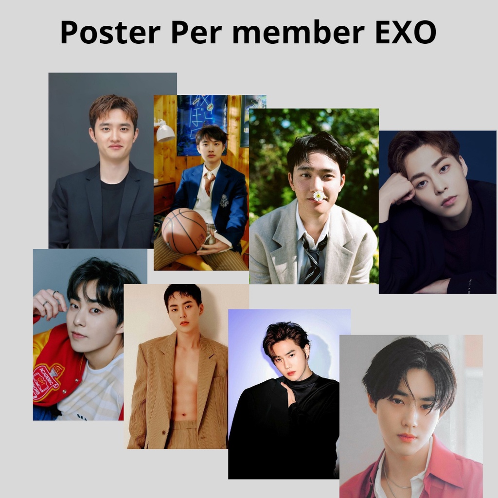 Jual Poster Member EXO lengkap murah | Shopee Indonesia