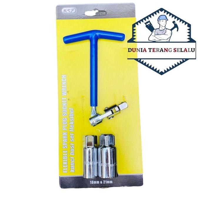 Jual nG KTP - KUNCI BUSI Set Fleksibel 16 21 mm - Kunci Busi T SET ...