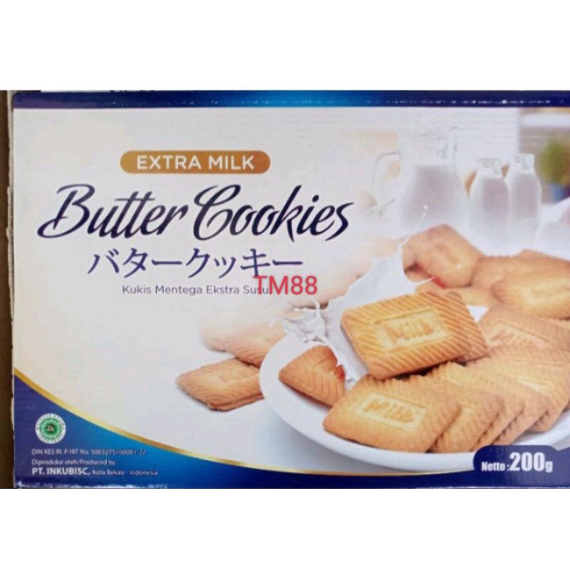 Jual KUKIS MENTEGA EXTRA SUSU/EXTRA MILK BUTTER COOKIES ISI 12 | Shopee ...