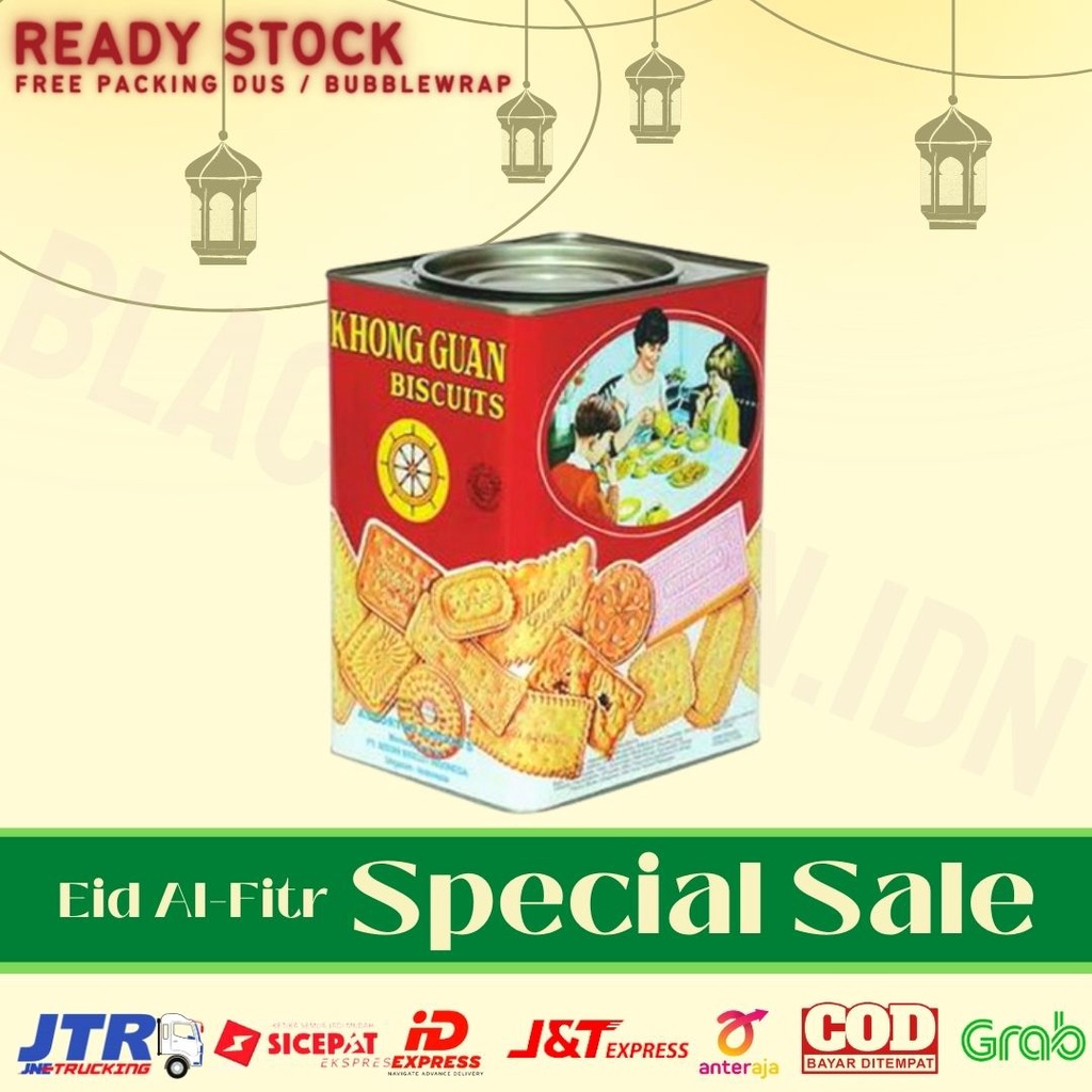 Jual FREE BUBBLEWRAP & DUS !! Khong Guan Kaleng Besar Kotak 1600 Gram ...