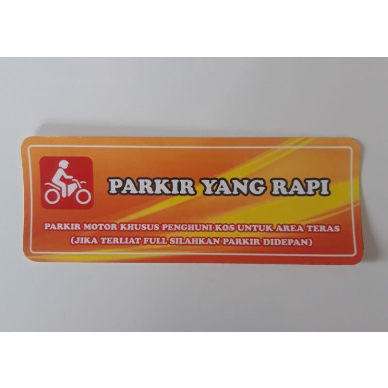 Jual Stiker Parkir Yang Rapi | Shopee Indonesia