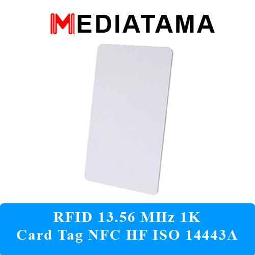 Jual RFID 13.56 MHz 1K Card Tag NFC HF ISO 14443A Kartu Akses Absensi RC522 | Shopee Indonesia