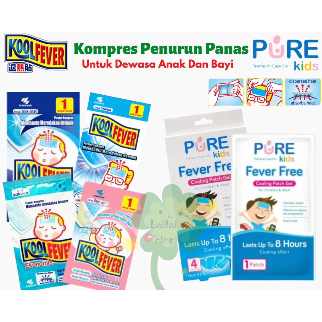 Jual KOOLFEVER Kool fever Kompres Penurun Demam Cooling Patch Bayi Anak ...