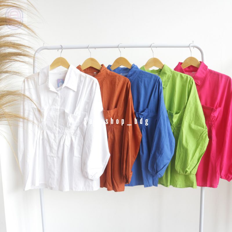 Jual ALIKA TOP / ALIKA BLOUSE / KEMEJA LINEN | Shopee Indonesia