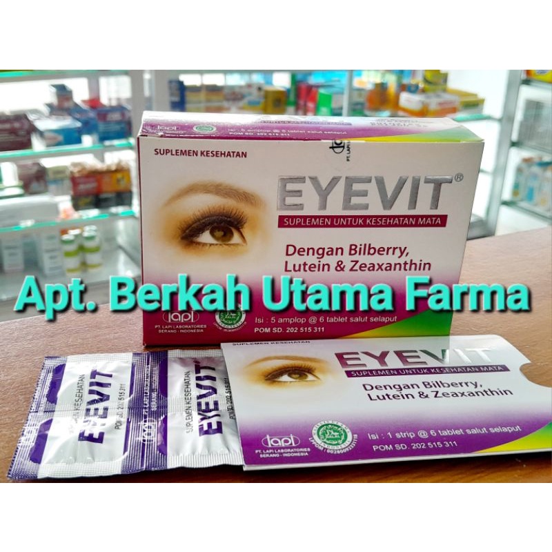 Jual Eyevit Tab Box Isi 5 Strip @6Tablet | Shopee Indonesia