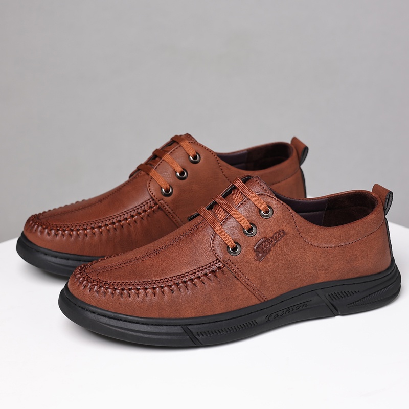 Jual Import Santai Resmi Formal Sepatu Pantofel Pria Tali Pendek Full ...