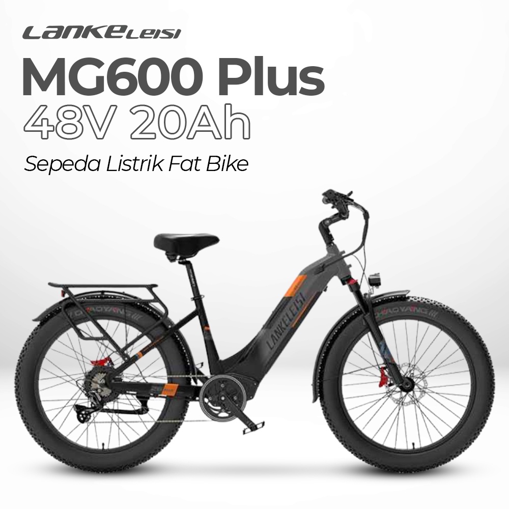 Jual Sepeda Listrik Fat Bike Tire 26x4 Inch 48V 20Ah Saddle 1000W Warna ...