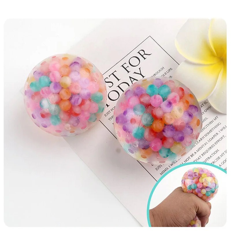Jual Rainbow Stress Ball/ bola anti Stress/Decompression Fidget Toy ...