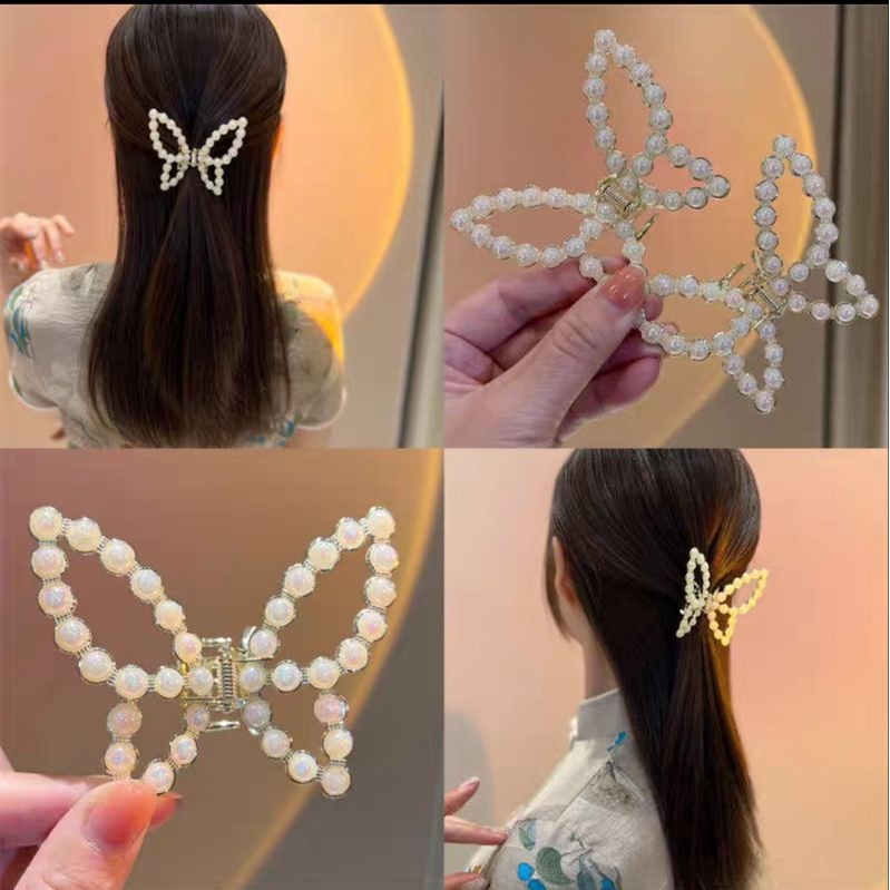 Jual Jedai Kupu-Kupu Logam Mewah 7cm Jepit Rambut Alloy Jumbo Jepit ...