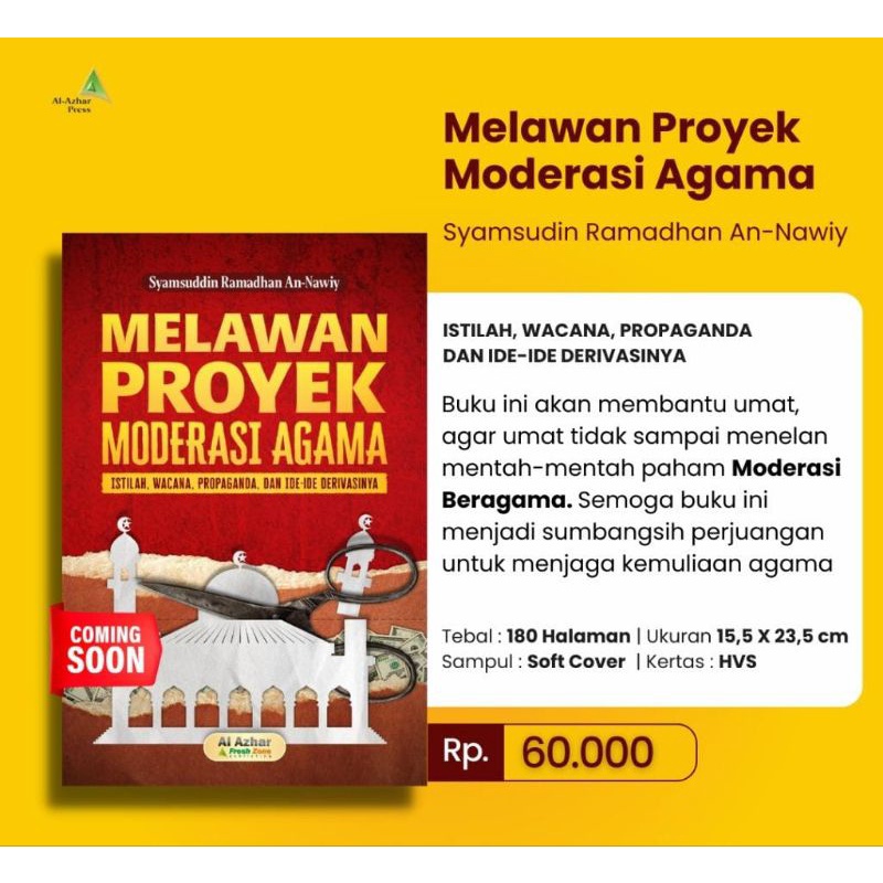 Jual Melawan Proyek Moderasi Agama | Shopee Indonesia
