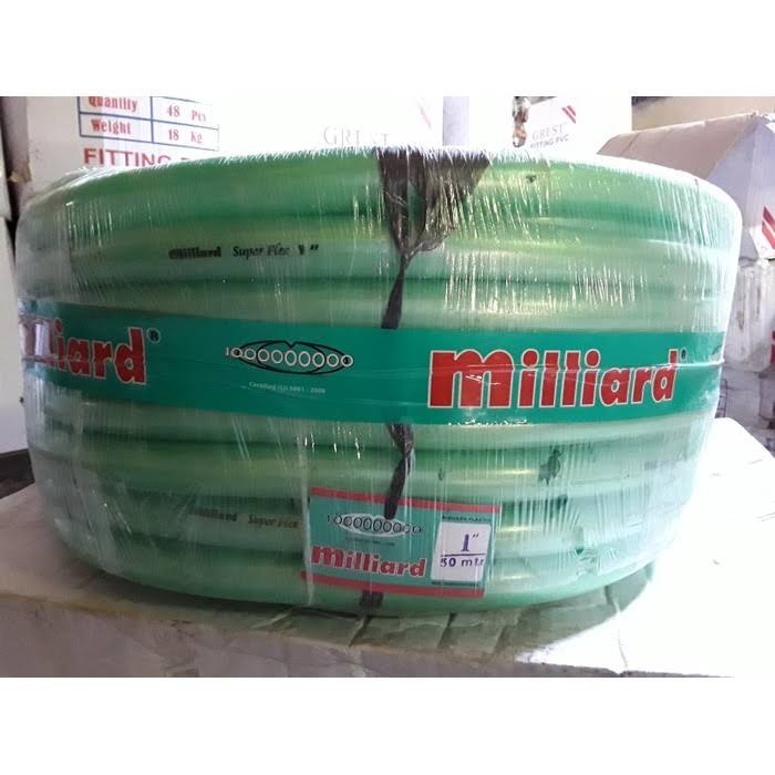 Jual MILLIARD 1 ROLL 50 METER SELANG 1" SELANG AIR 1" SUPERFLEX SUPER TEBAL superflex milliard ...