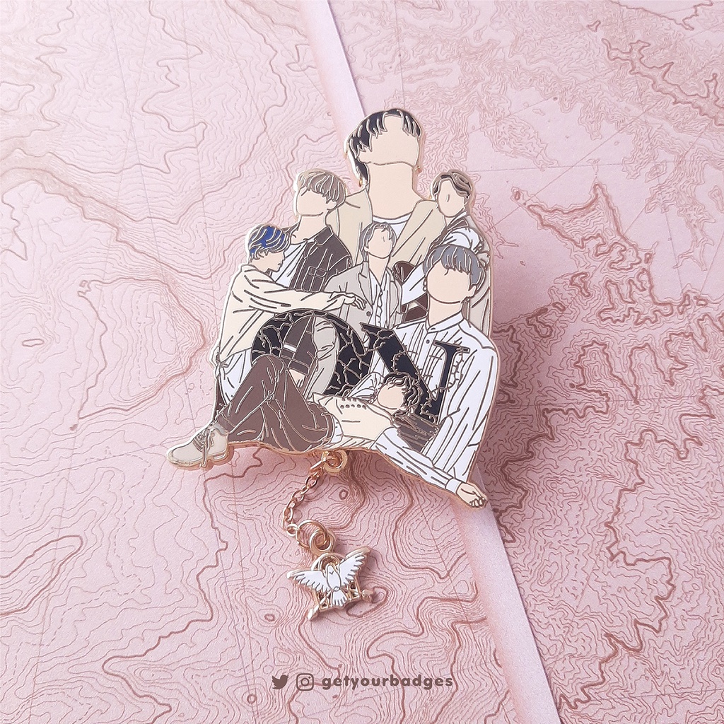 Jual BTS ON HARD ENAMEL PIN | Shopee Indonesia