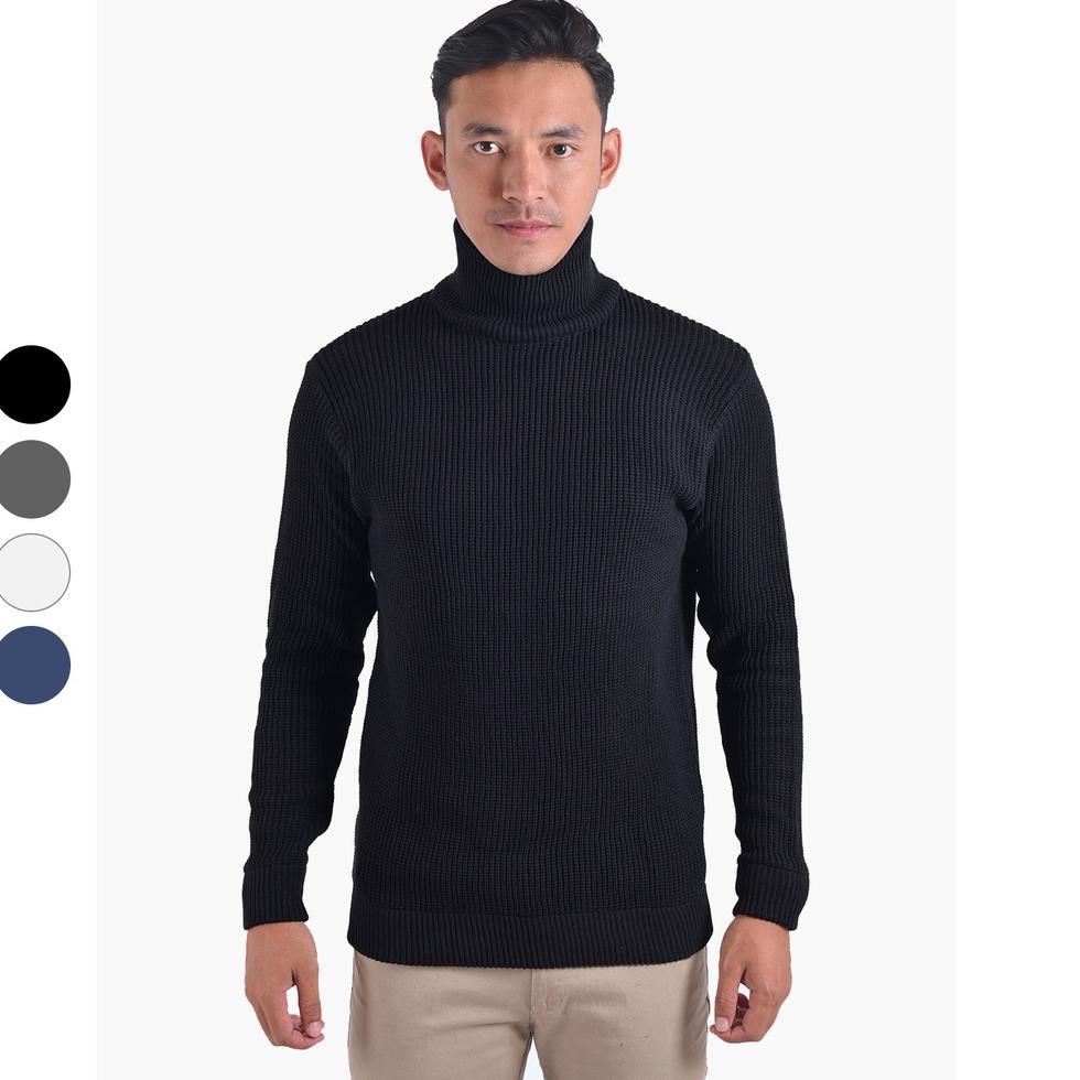 Jual Chekout Gomuda Sweater Rajut Pria Cord Turtleneck | Shopee Indonesia