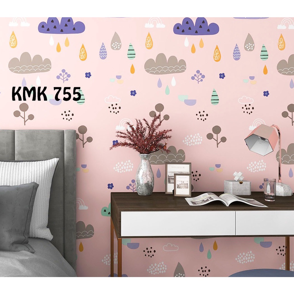 Jual LUCKY CAT - WALLPAPER DINDING ANAK KARTUN | STIKER DINDING KARTUN | WALLPAPER POLOS WARNA ...