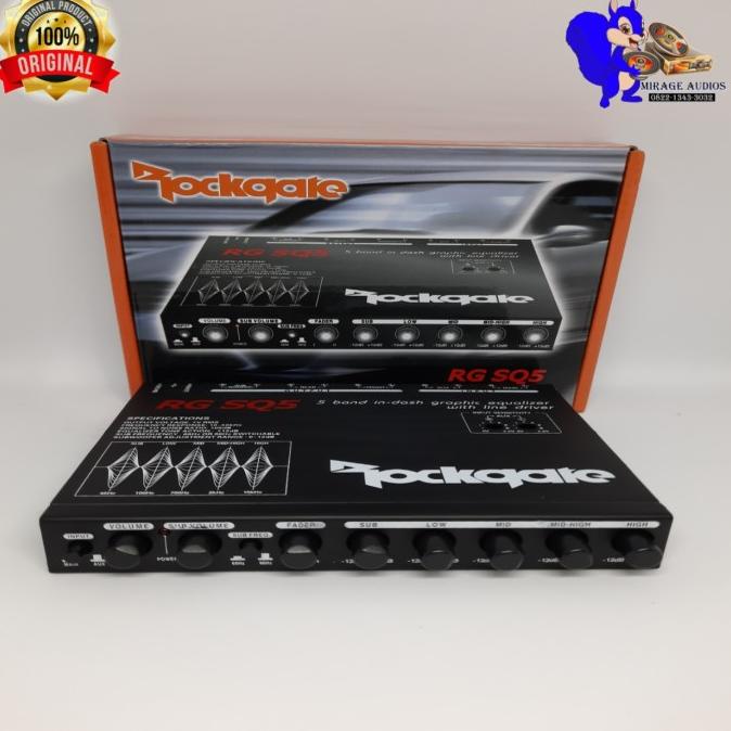Jual Pre-amp Parametric Equalizer Car Mobil Rockgate Rockqate RG-SQ5 ...