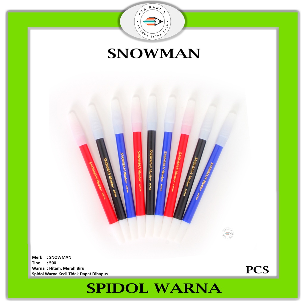 Jual SNOWMAN - Spidol Kecil Marker - Pcs | Shopee Indonesia