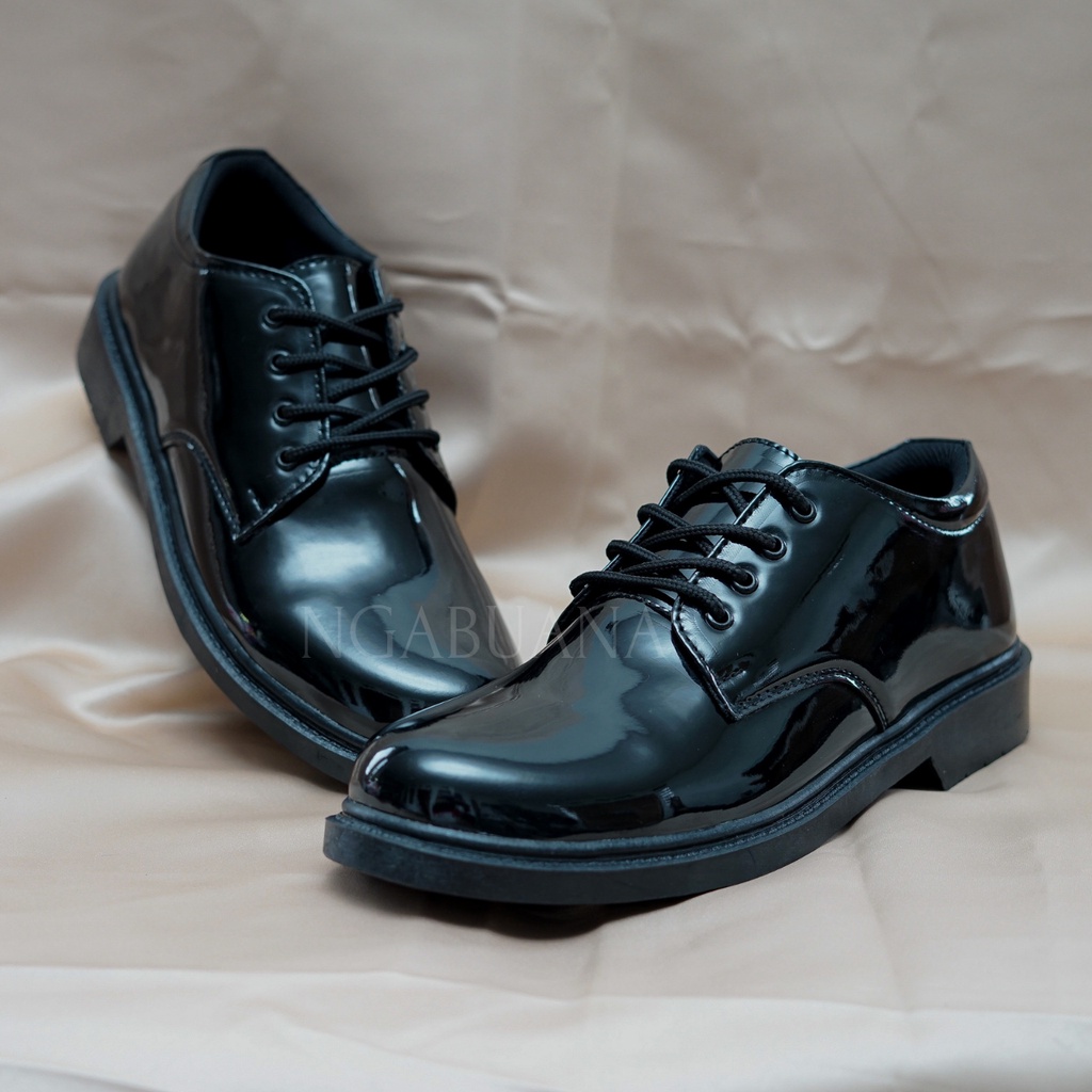 Jual Sepatu PDH Pendek Kilap & Doff Pentofel Dinas TNI POLRI SECURITY ...