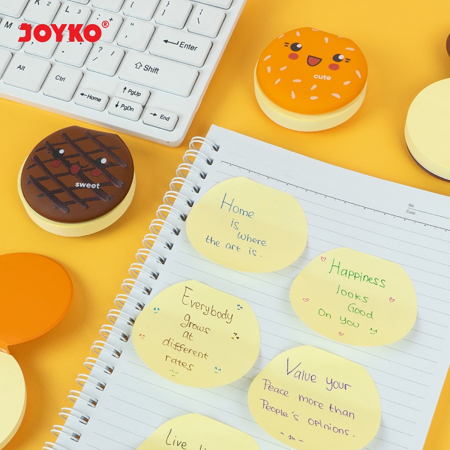 Jual MEMO STICK BURGER - COOKIE | JOYKO MMS 35 | STICKY NOTE | PENANDA ...