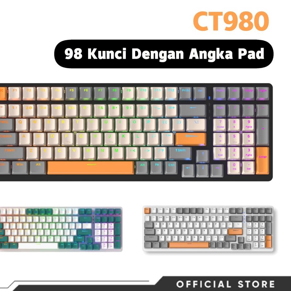 Jual Terlaris CPSTECH K3 Shimmer keyboard mechanical 98 tombol mekanik ...