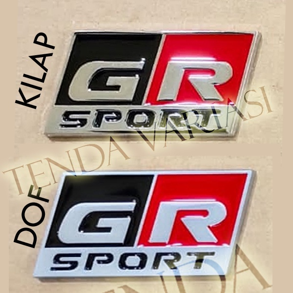 Jual Emblem GR Sport Toyota Kilap / DOF atau bracket ( varian tempel ...