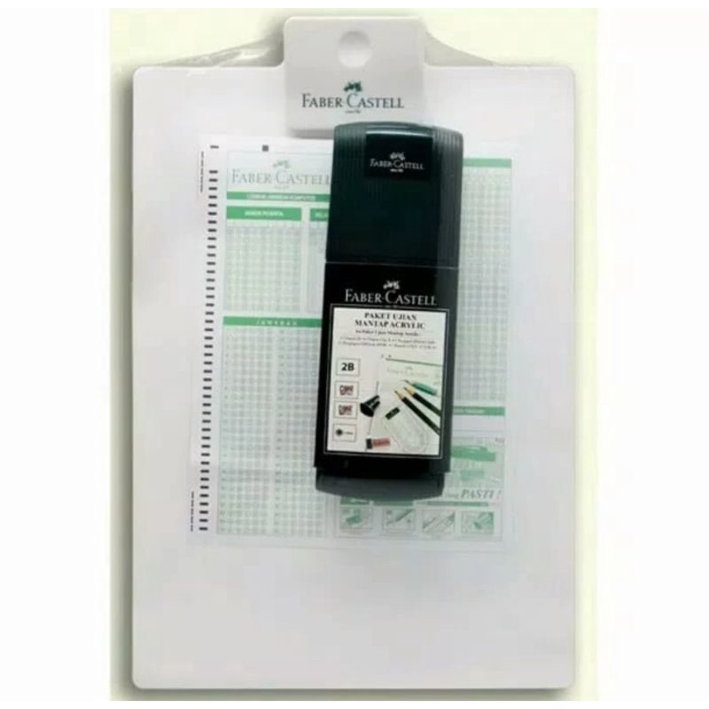 Jual Papan Ujian Acrylic Faber Castell Paket Papan Ujian Faber Set ...