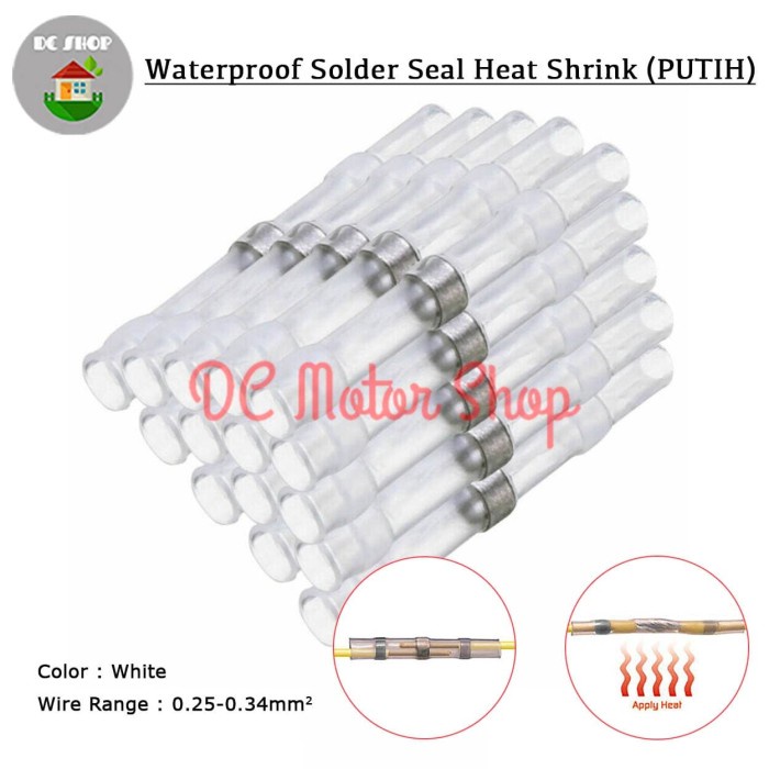 Jual Terlaris Hot Seal Wire Connector Sambungan Kabel Waterproof Solder Heat - Putih | Shopee ...