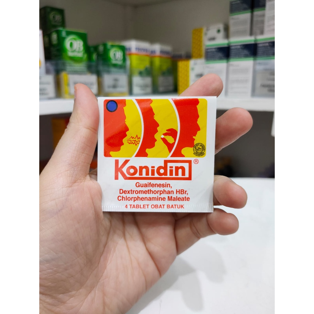 Jual Konidin Strip Isi 4 Tablet Obat Original | Shopee Indonesia