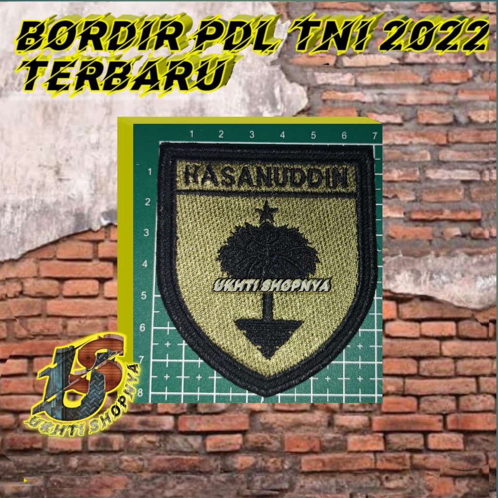 Jual PAPAN NAMA BORDIR KODAM TNI KASAD 2023 PANGKAT TERBARU NKRI MODEL BIASA SEMI JATAH PDL ...