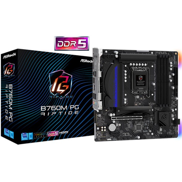 Jual ASROCK B760M PG RIPTIDE DDR5 INTEL B760 LGA1700 MOTHERBOARD ...