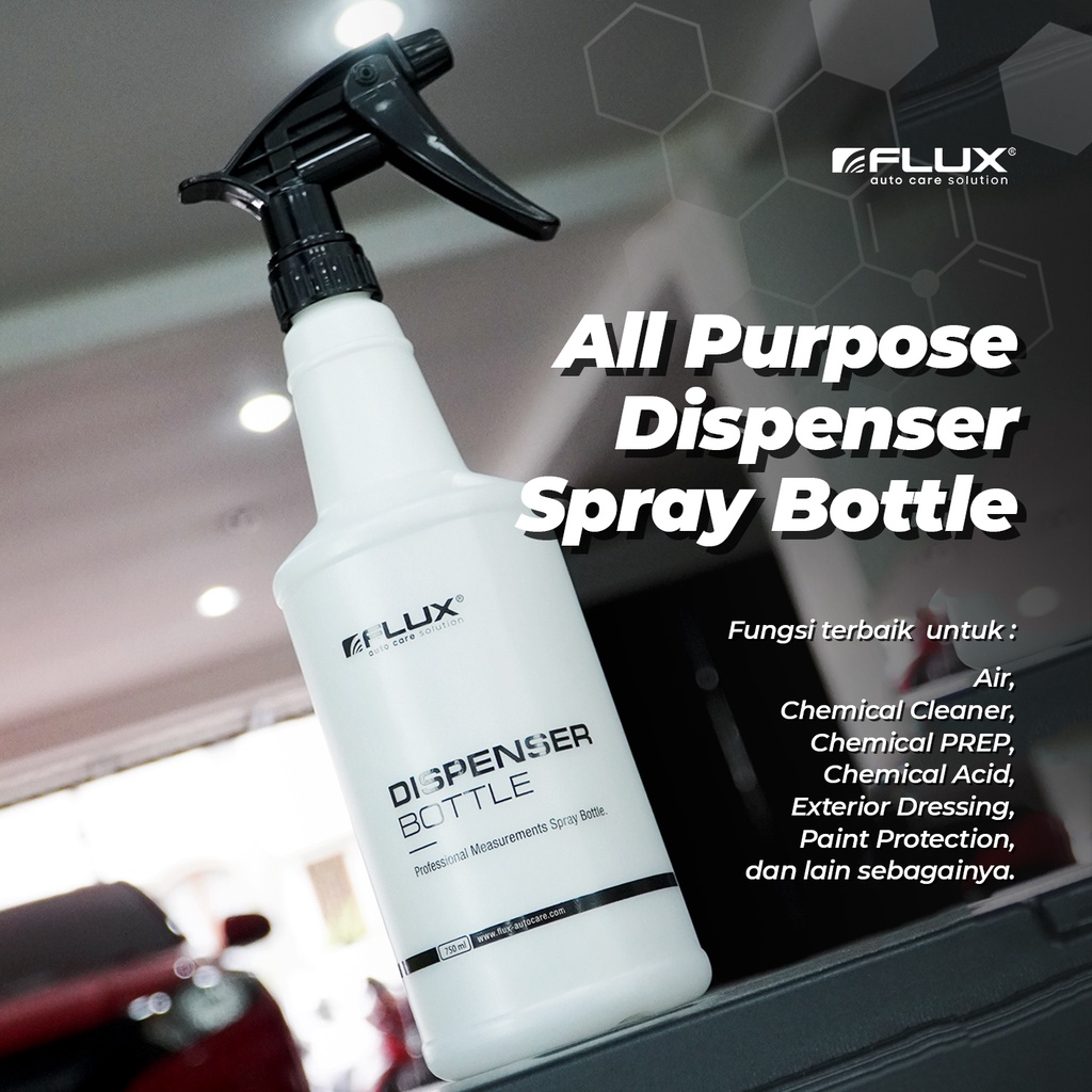 Jual FLUX DISPENSER BOTTLE PAKET BOTOL DAN TRIGGER SPRAY DETAILING ...