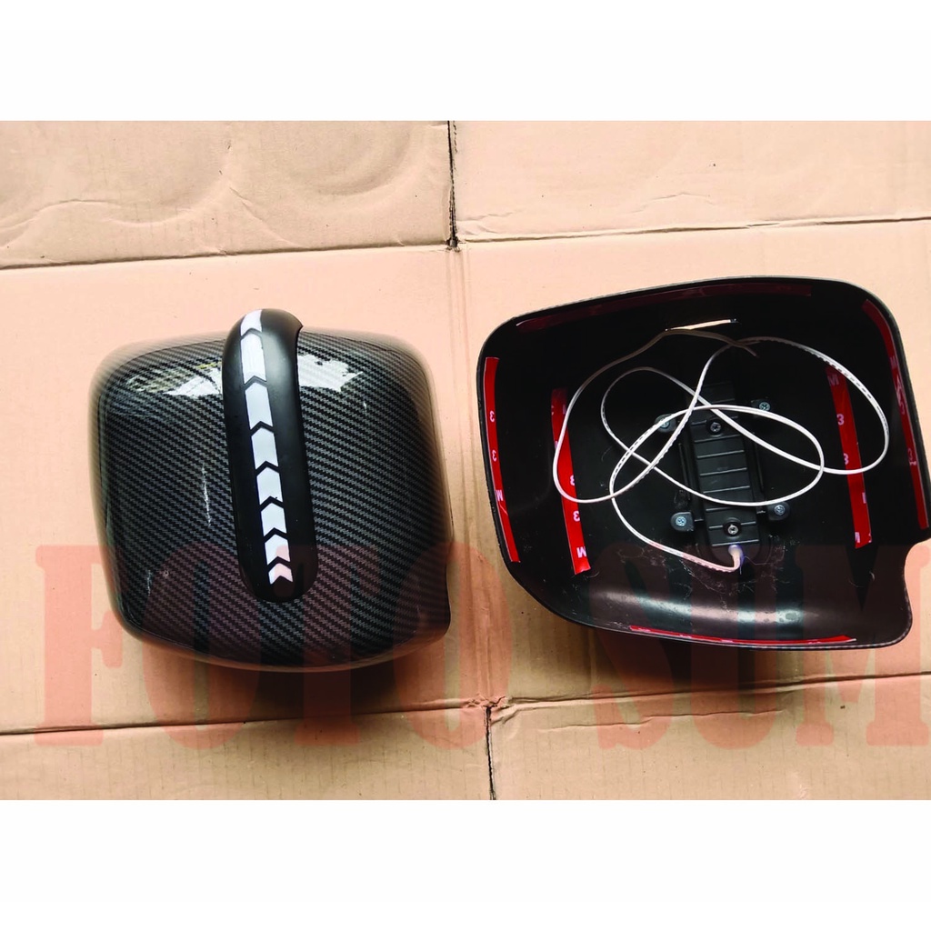 Jual cover spion mobil grand max carbon lampu panah satu set 2 pcs ...