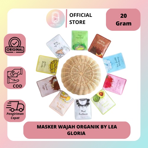 Jual QEILA - MASKER WAJAH ORGANIK BY LEA GLORIA 20GR ORGANIC MASK BPOM | READY BANYAK | Shopee ...