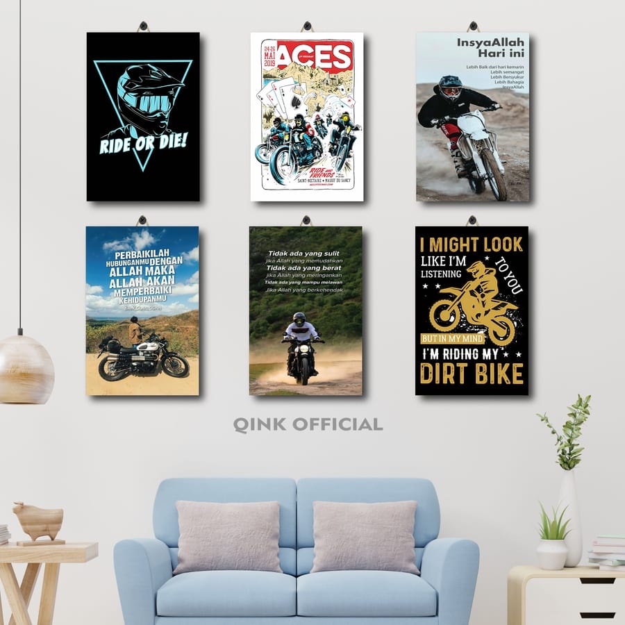 Jual 41-60 POSTER DINDING JUMBO QUOTE VINTAGE MOTOCROSS 20X30 UYR2T ...
