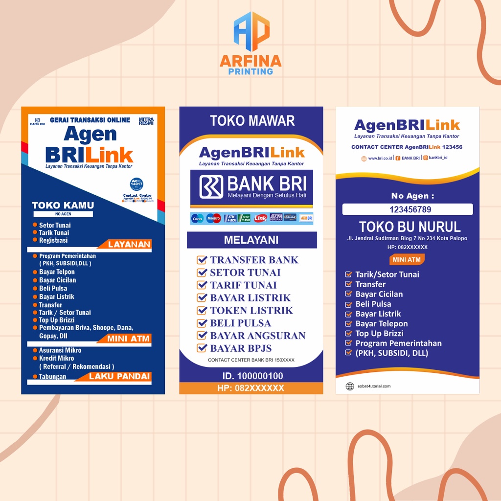 Jual Spanduk Banner Brilink / MMT BRILink / Agen Brilink (Potrait ...