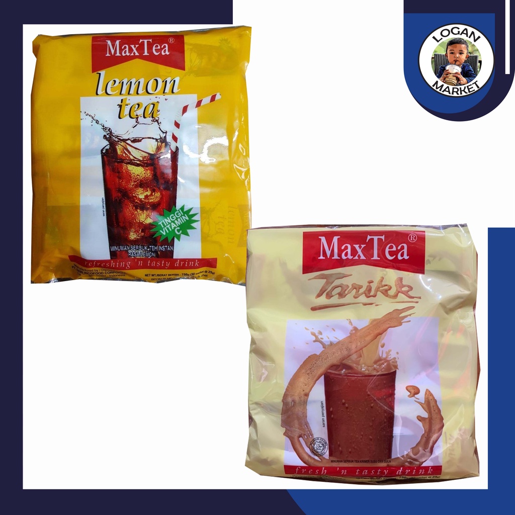 Jual Max Tea Maxtea Teh Tarik Lemon Tea Bag Pack Isi 30 Sachet | Shopee ...