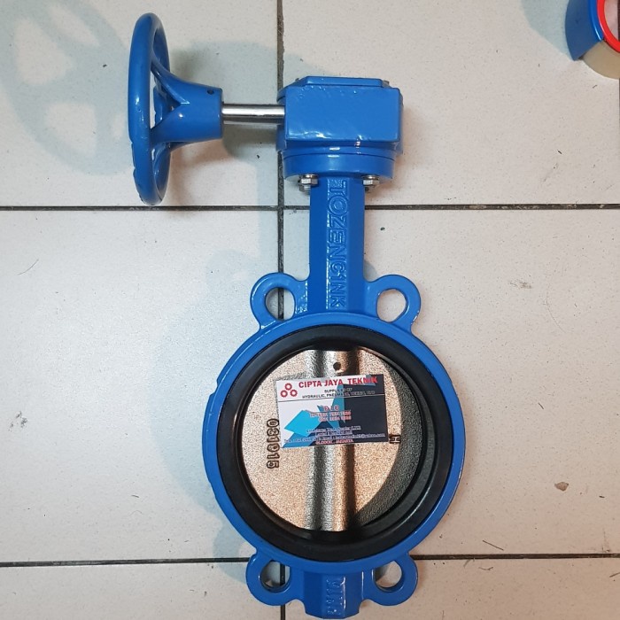 Jual Laku Tozen Butterfly Valve 12 Inch Jis 10K Cast Iron Disc ...