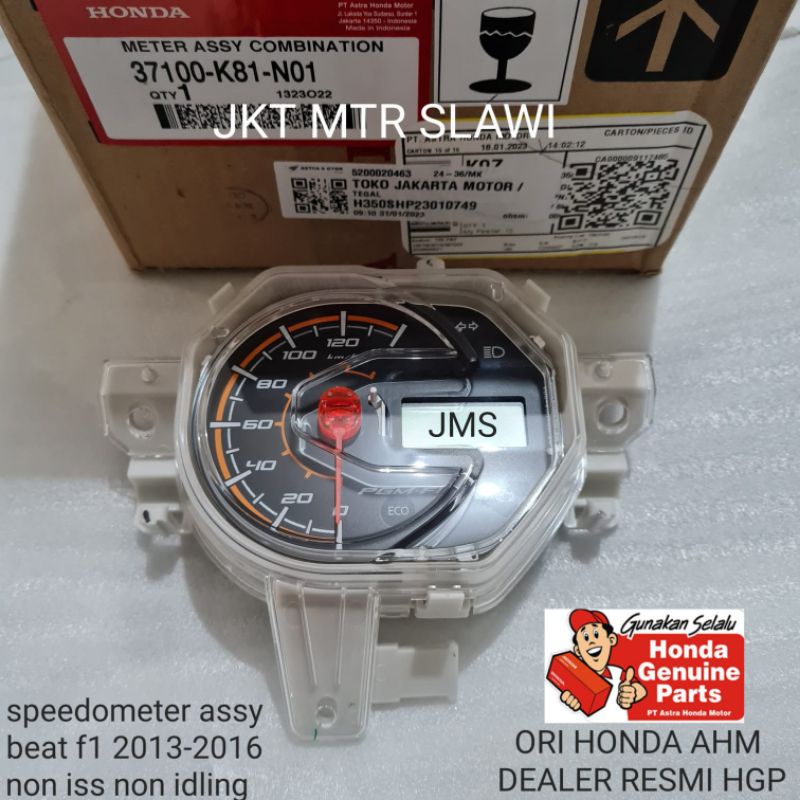 Jual 37100-K81-N03 speedometer assy meter assy beat new esp non iss ori ...