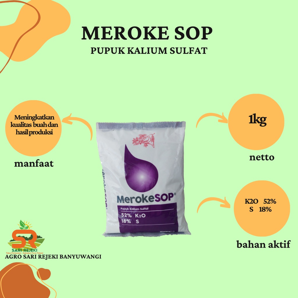 Jual PUPUK MEROKE SOP PUPUK KALIUM SULFAT 1KG | Shopee Indonesia