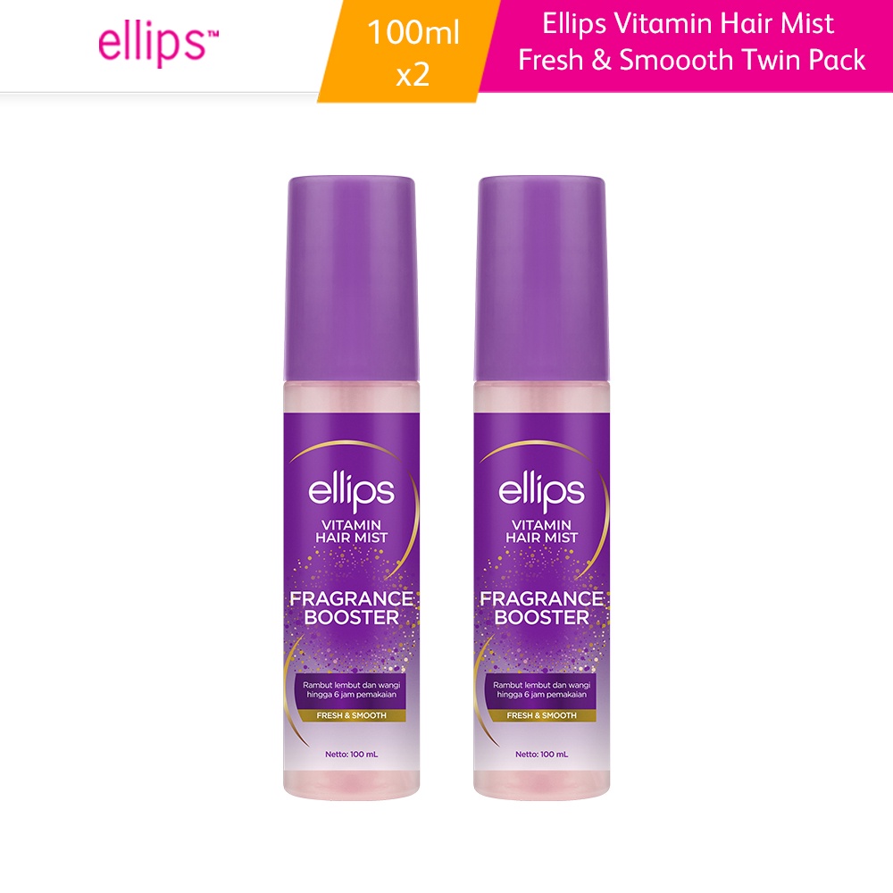 Jual Ellips Vitamin Hair Mist Fresh & Smooth 100ml Twin Pack | Shopee ...