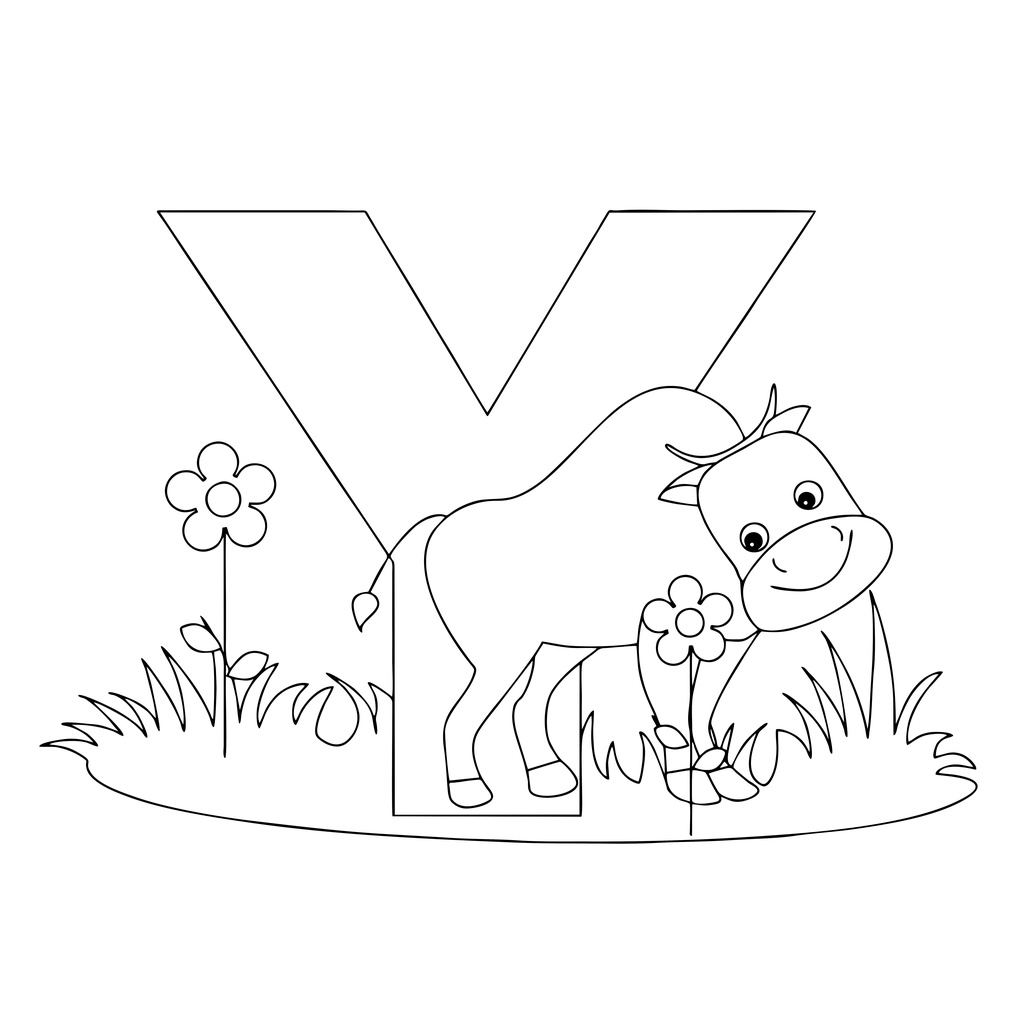 Jual Gambar Sketsa Mewarnai ~ ABJAD - ALPHABET/ Seketsa Lukis / Drawing ...