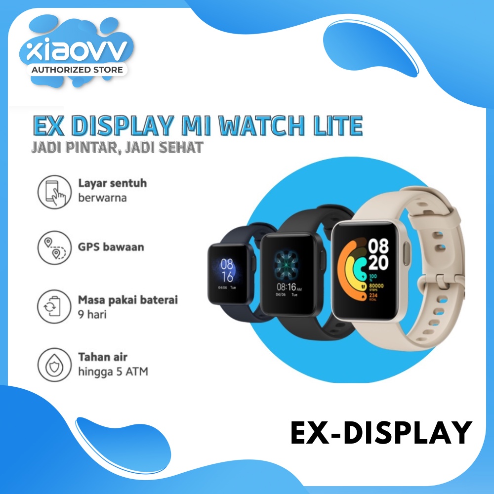 Jual EX DISPLAY - Mi Watch Lite Fitness Smartwatch 11 Mode Olahraga ...