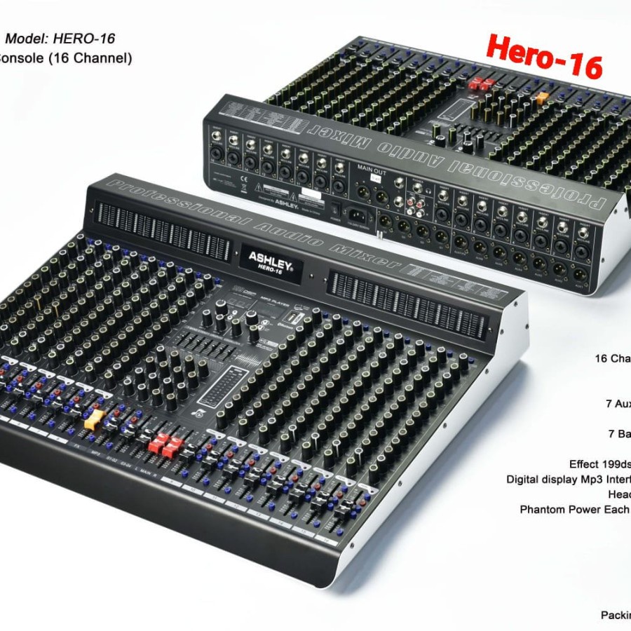 Jual Mixer Ashley mikser ashley HERO 16 HERO16 16 Channel ORIGINAL ASHLEY | Shopee Indonesia