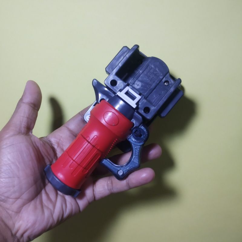 Jual Beyblade set launcher grip 3 segment + grip rubber + metal assist ...