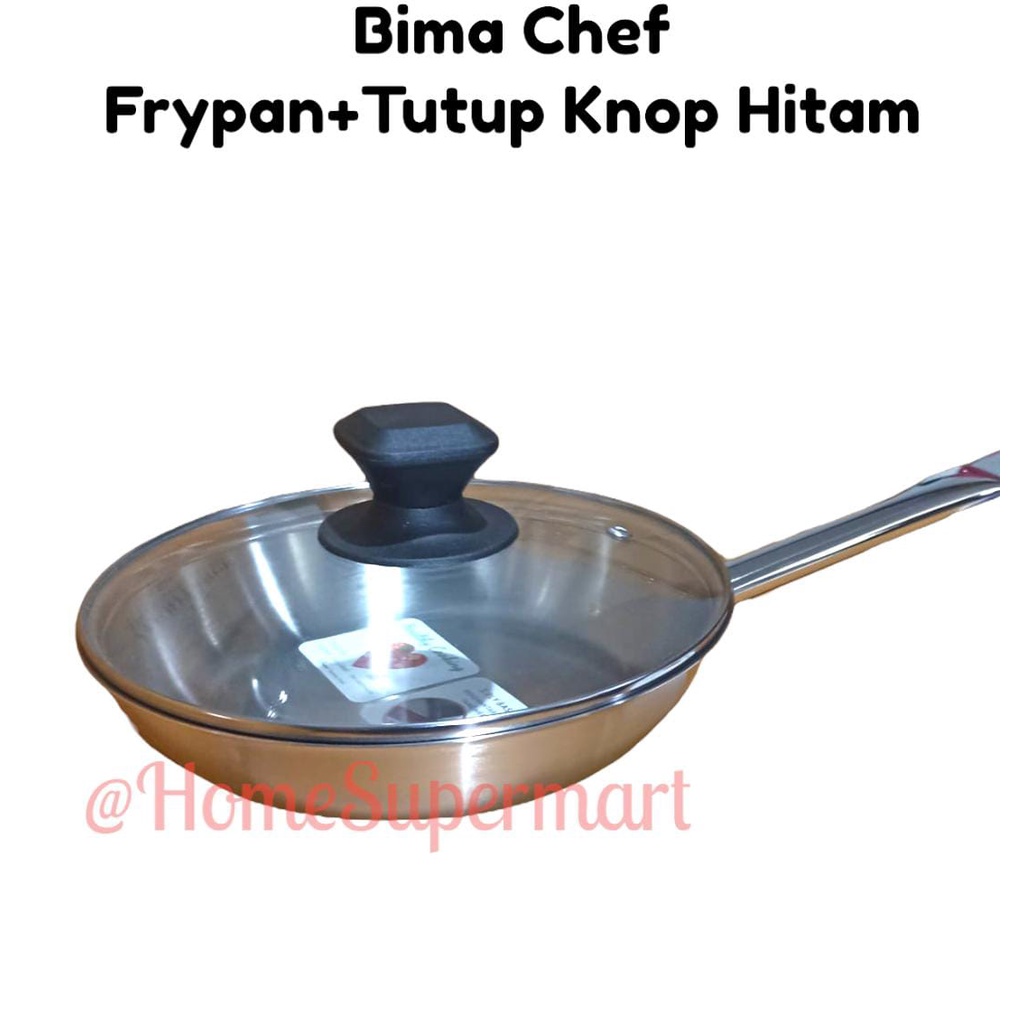 Jual Bima Chef Frying pan Stainless Frypan Stainless Steel Wajan Kuali Penggorengan SUS 304 ...